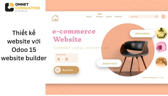 Thiết kế website dễ dàng, đa dạng với Odoo 15 website builder